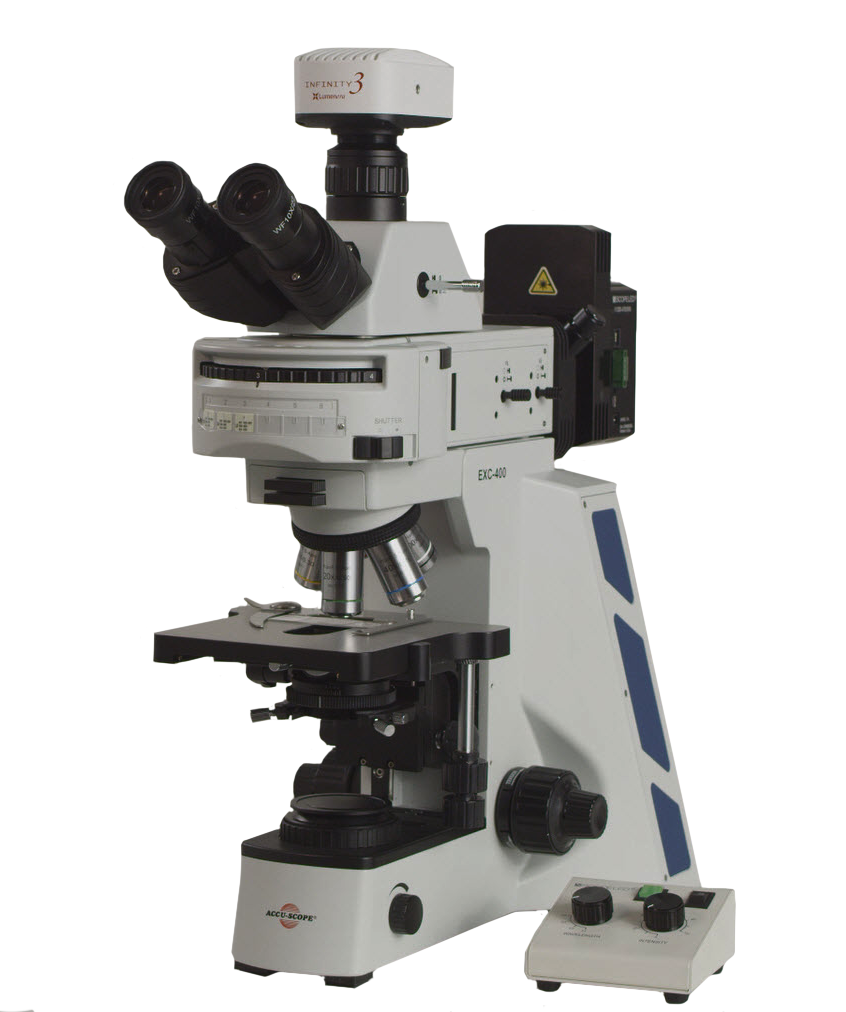 EXC-400-fl-with-scopeled-and-lumenera-camera - Meyer Instruments